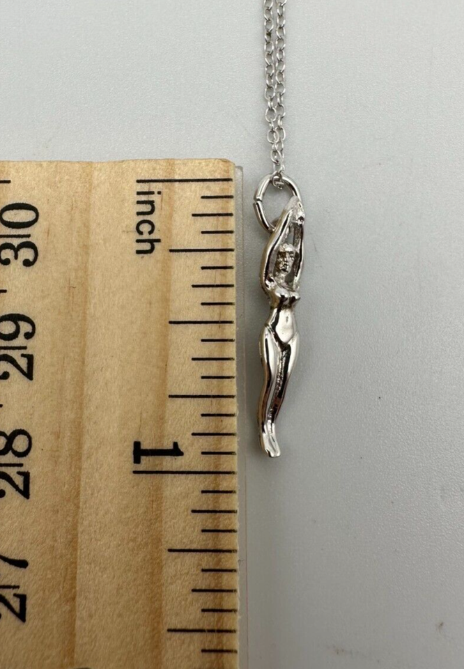 Sterling Silver SWIMMER Charm Necklace Pendant | eBay