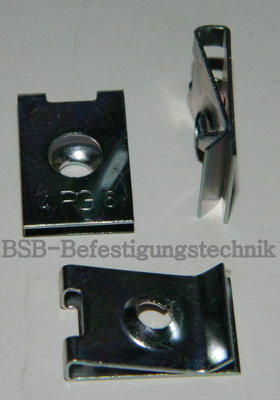 50 Stk. Blechmuttter 4,2mm Stahl verzinkt , Klemmmutter , Schnappmutter ...