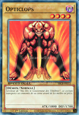 carte YU-GI-OH SBCB-FR112 Opticlops C NEUF FR | eBay