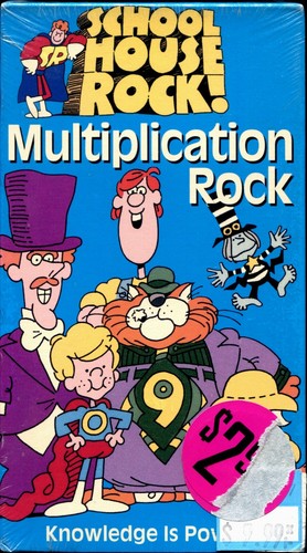 SCHOOL HOUSE ROCK MULTIPLICATION ROCK NOS FACTORY SEALED! 1995 VHS | eBay