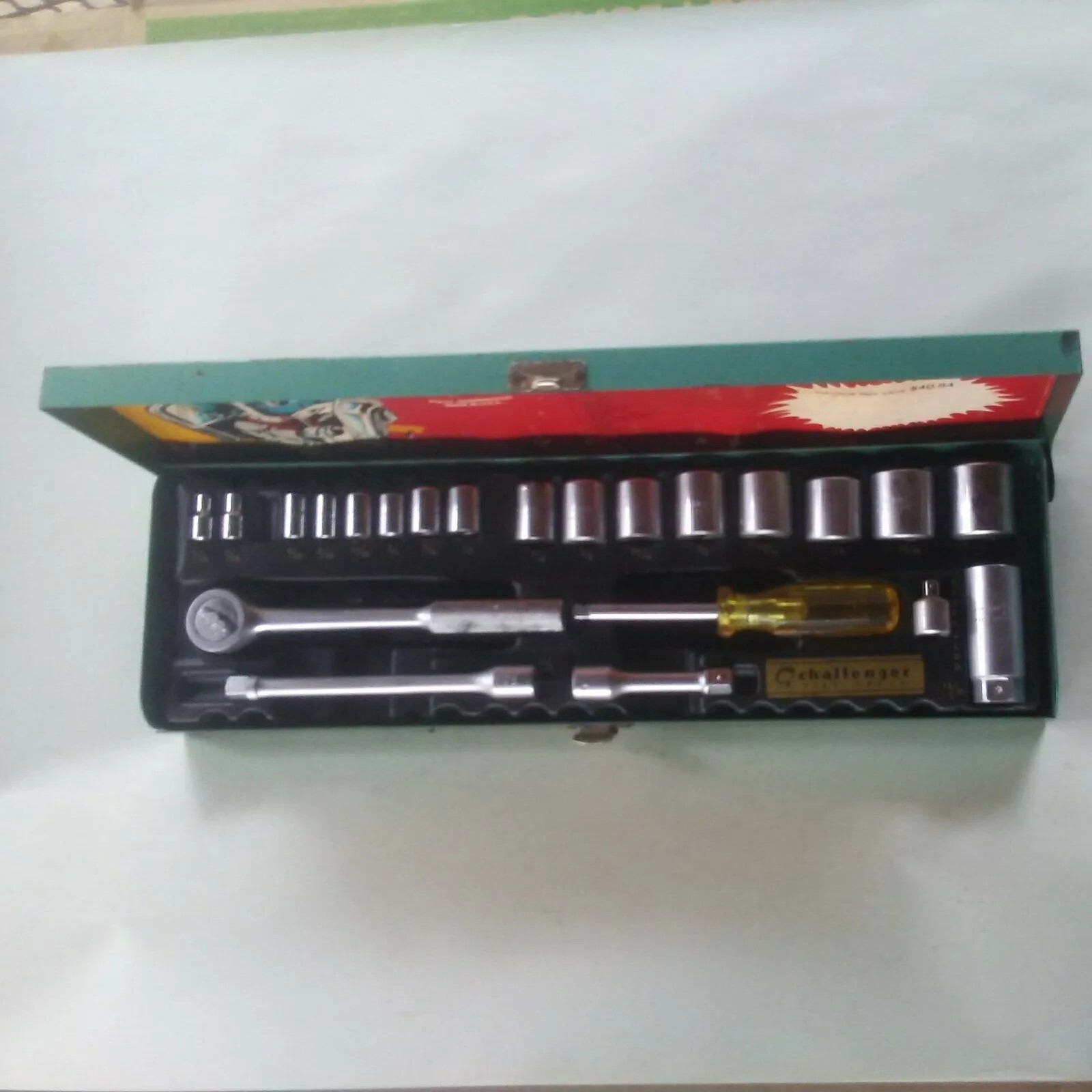 Vintage 1960s Challenger by Proto 23 Piece SAE 3/8" Drive Socket Tool ...