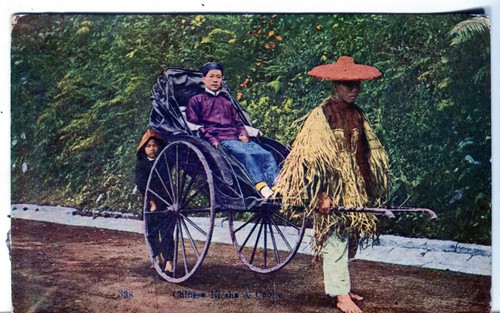 China Hong Kong Hongkong - Rickshaw and Coolie old A. & H. published ...