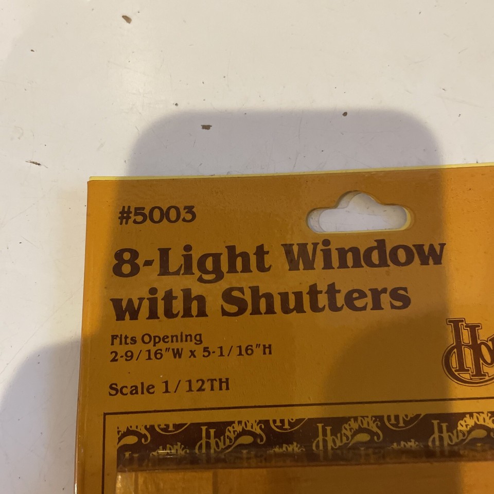 Houseworks Dollhouse Miniatures 1/12 Scale Window 2-9/16 X 5-1/16 ...