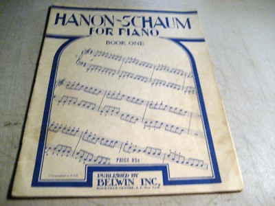 HANON-SCHAUM FOR PIANO BOOK ONE SHEET MUSIC SONGBOOK 31pgs 1946 | eBay
