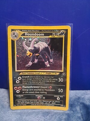 Pokemon TCG - Houndoom 4/75 Holo Rare - Neo Discovery HP | eBay