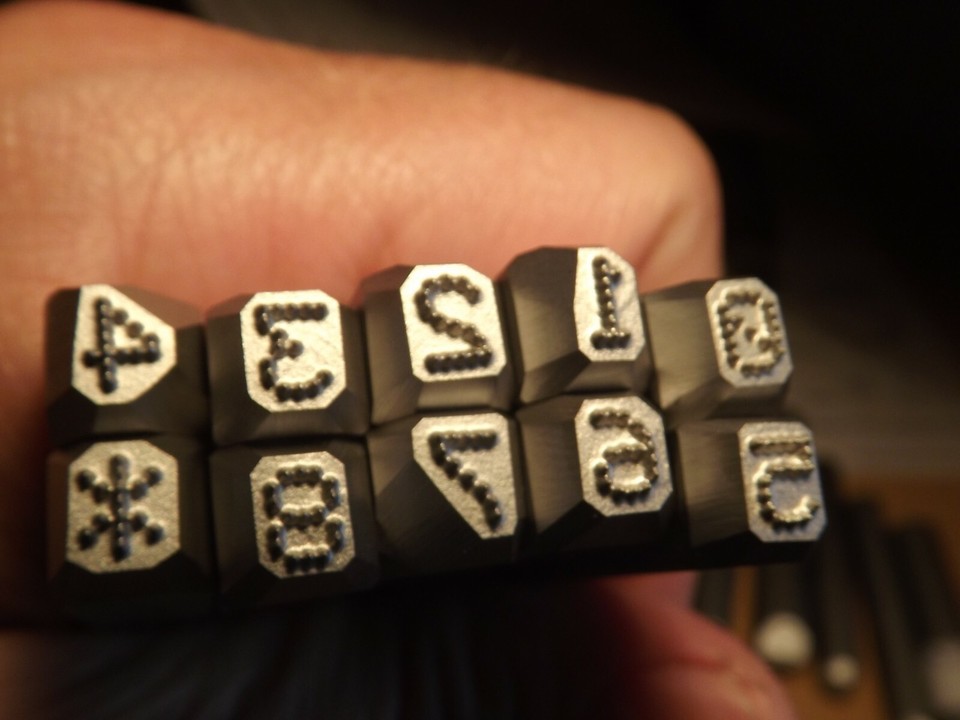 NOT SET Harley VIN Number 3/16 Stamp dot | eBay