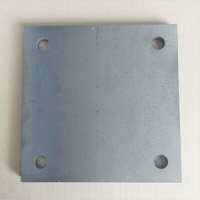 Steel Base Plate, 12mm Thick - 200x200x12mm with 4x 18mm Holes. Heavy ...