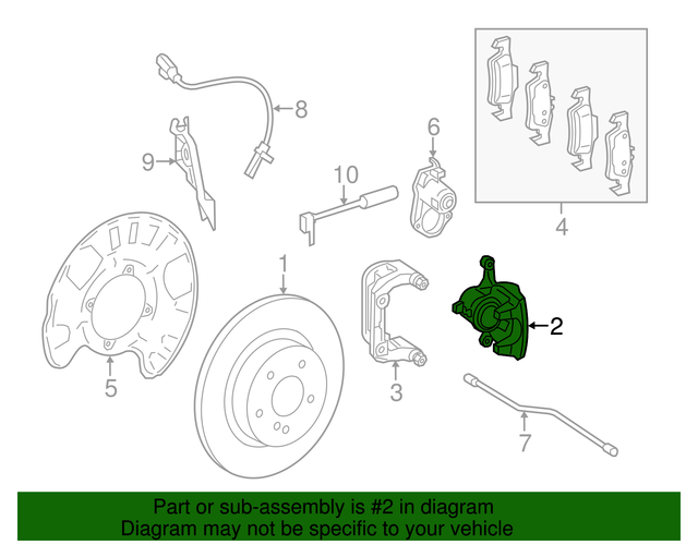 Mercedes-Benz 1664230481 Genuine OEM Caliper for sale online | eBay