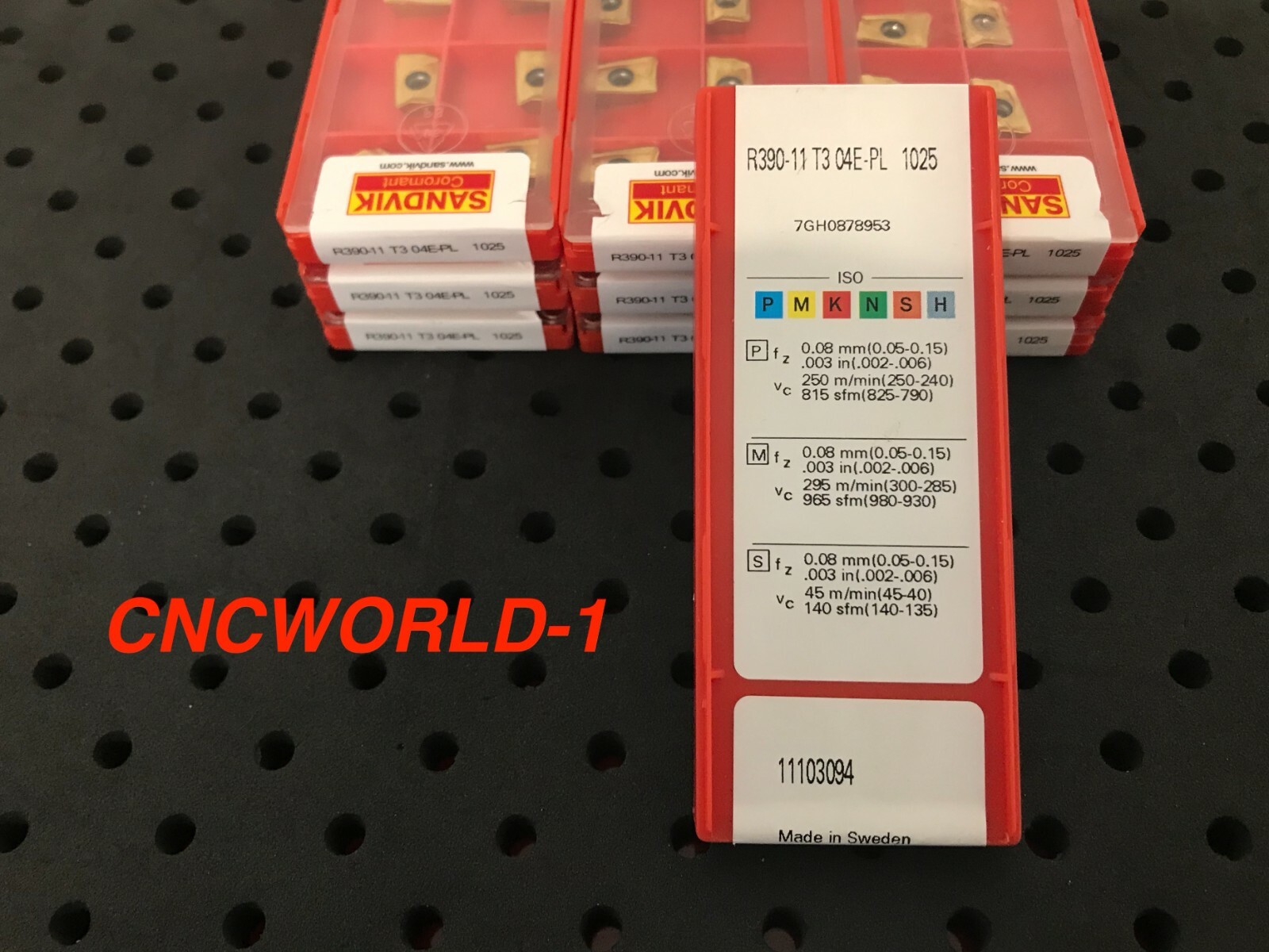 10 x Sandvik R390-11T304E-PL 1025 , Sandvik R390-11 T3 04E-PL 1025 , 1 ...