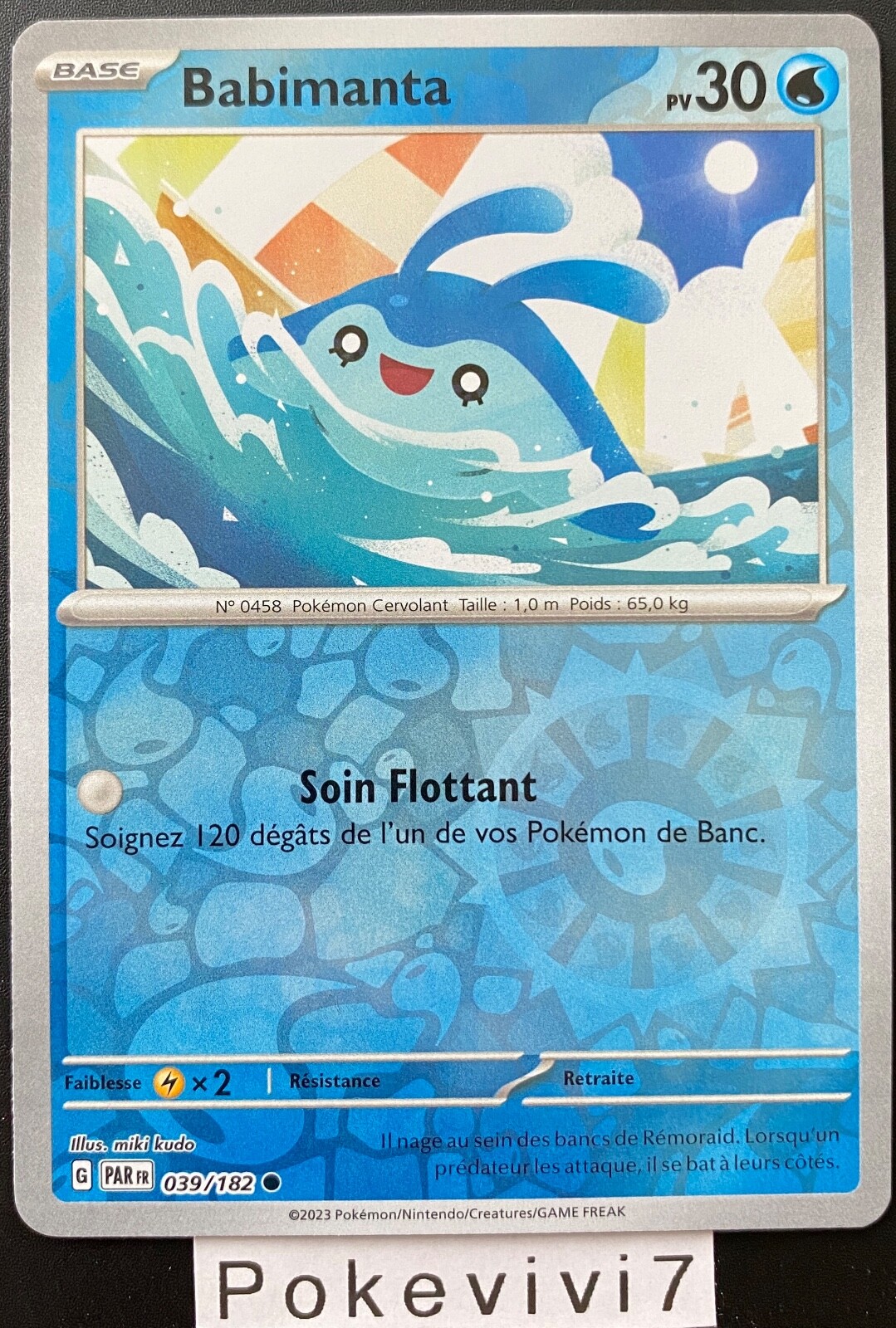 Carte Pokemon BABIMANTA 039/182 REVERSE EV4 Ecarlate et Violet PAR FR ...