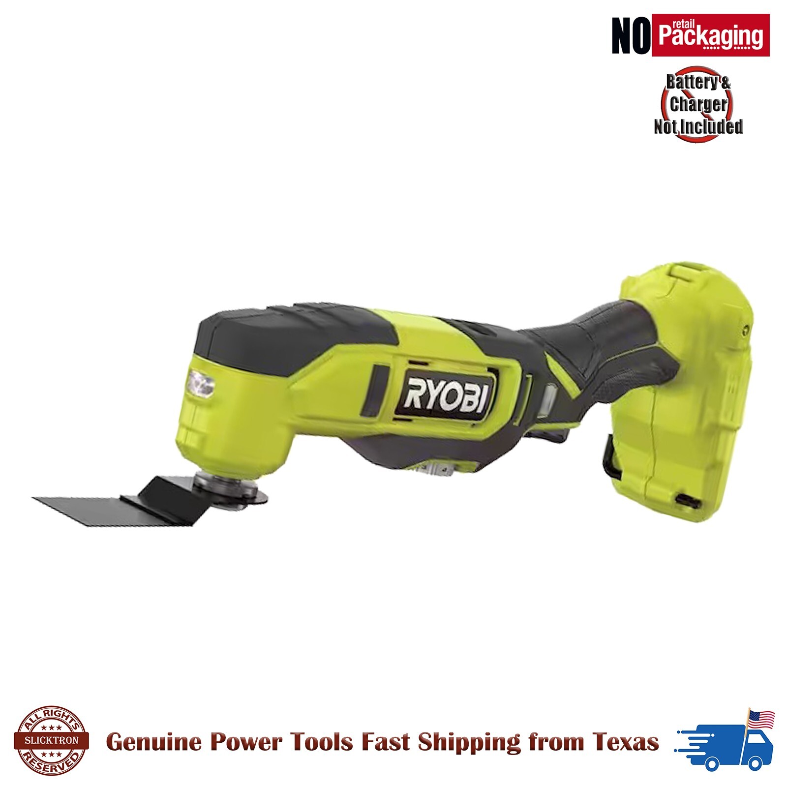 RYOBI ONE+ 18V Cordless Multi-Tool Plunge/Flush Cut Blade 3 Sanding ...