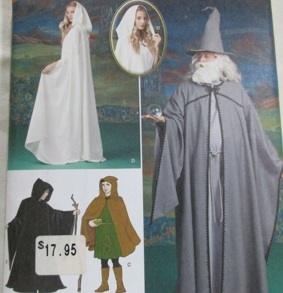 Simplicity Pattern 1582 Sizes XS - XL Misses Mens Teens Halloween ...