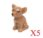 Lego Chihuahua Dog 10255 21302 with Black Eyes Animal Minifigure Lot Of ...