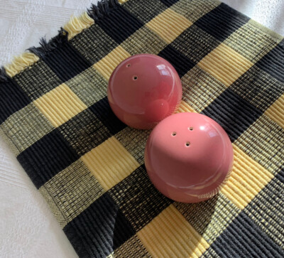 Pink Snowball Ceramic Salt & Pepper Shakers | eBay