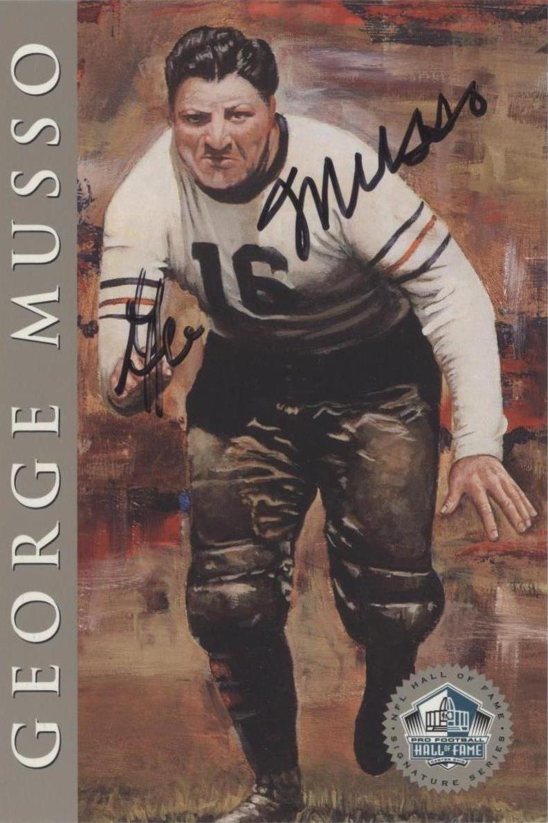 1998 NFL Hall of Fame Signature Series - George Musso Autographs /2500 ...