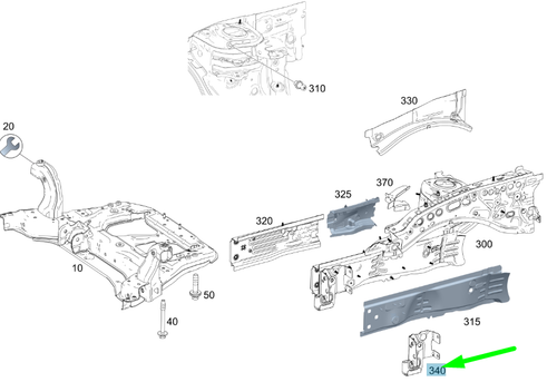 NEW MERCEDES-BENZ GLB X247 FRONT LEFT MOUNTING CONSOLE A2476206301 NO🇺🇸 ...