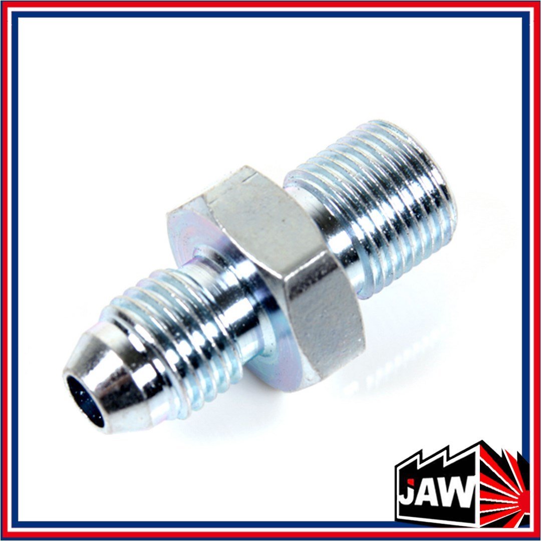 12mm x 1.0 to 4AN AN4 M12 Fitting Adapter Steel | eBay UK