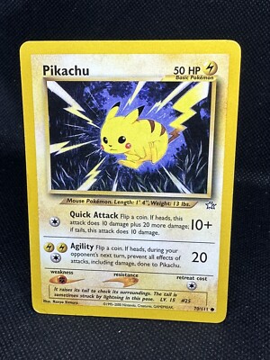 Pikachu #70 Neo Genesis Pokemon TCG LP | eBay