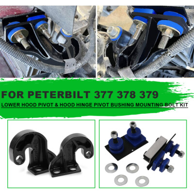 For Peterbilt 377 378 379 Lower Hood Pivot (pair) #13-04708R 13-04708L ...