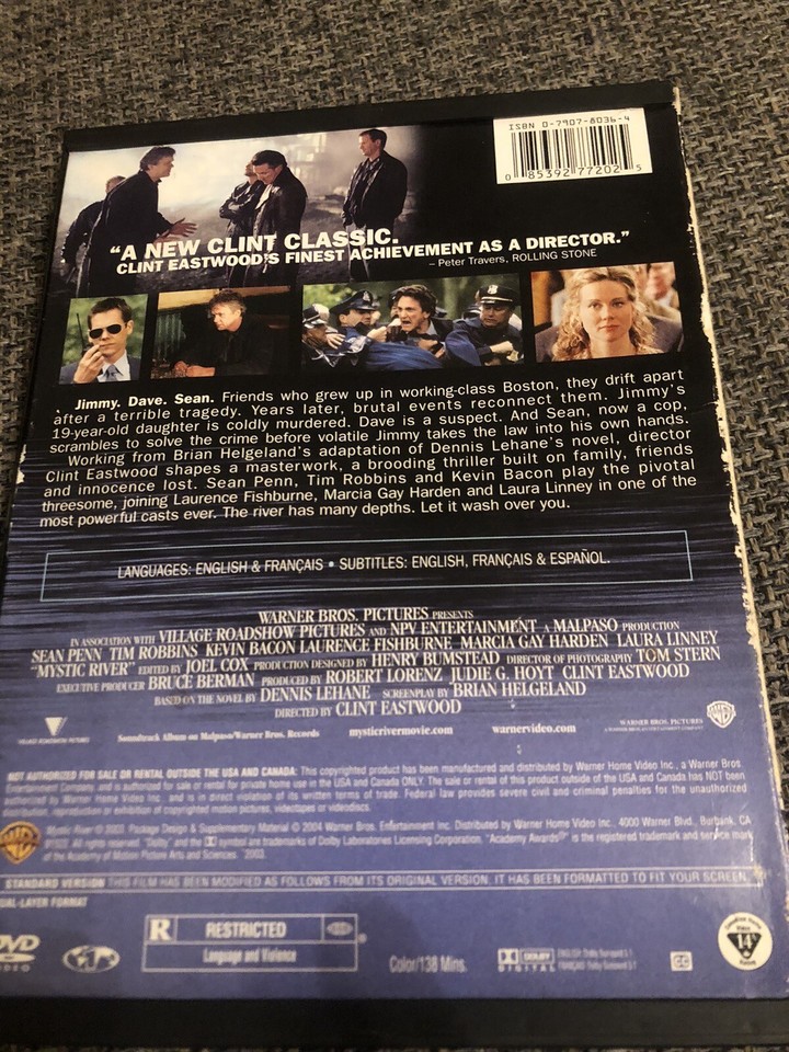 Mystic River-used-DVD-MULTIPLE DVDs SHIP FREE!, SEE STORE!!! | eBay