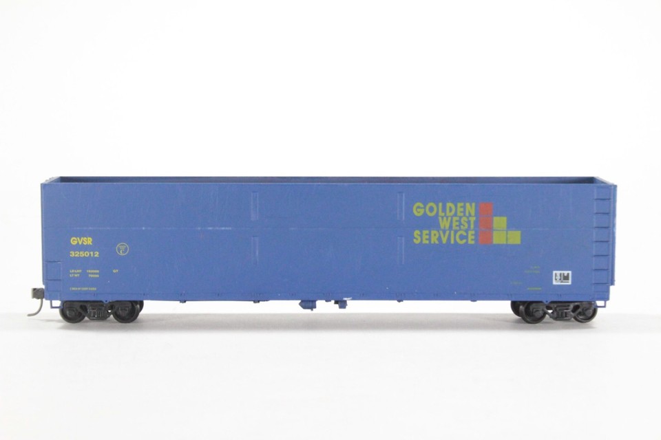 HO E&C Shops Golden West Service 60ft FMC Wood Chip Gondola #325012 Bad Paint | eBay