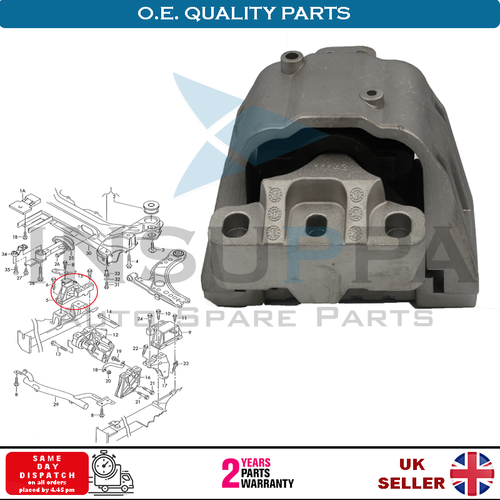 Right Engine Mounting For Seat Toledo MK2 Leon MK1 Skoda Octavia mk1 ...