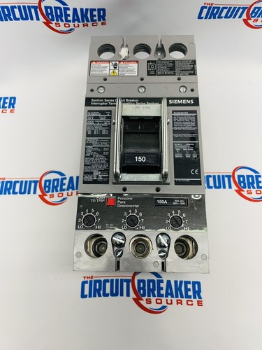 SIEMENS HFXD6 3 POLE150 AMP 600V HFXD63B150 CIRCUIT BREAKER NEW TAKEOUT ...