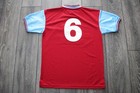SCORE DRAW WEST HAM UNITED 1994 NO 6 BOBBY MOORE RETRO FOOTBALL SHIRT ...