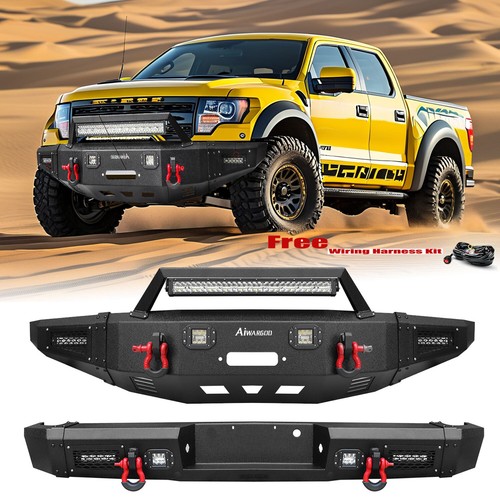 Aaiwa For 2010-2014 Ford F150 SVT Raptor Front Rear Bumper W/Winch ...