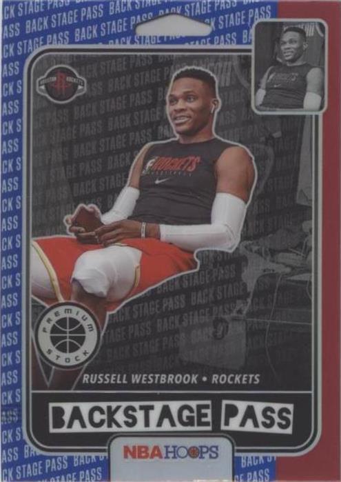 2019-20 Panini NBA Hoops Premium Stock - Back Stage Pass Russell ...