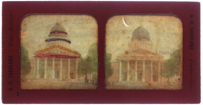 Paris The Pantheon c1875 France Photo H.H.Sharland Stereo Diorama ...