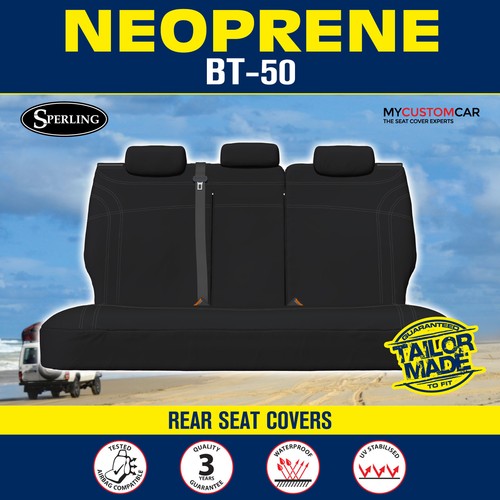 For Mazda BT-50 B30 TF Dual Cab 2020-On Neoprene Rear Seat Covers ...