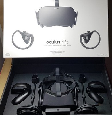Meta Oculus Rift CV1 - VR Headset, 2 Sensors, 2 Hand Controllers ...