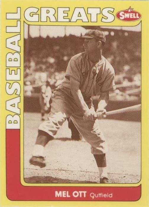 1991 Swell Baseball Greats - Mel Ott #144 for sale online | eBay