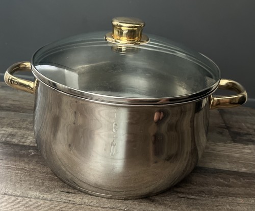 Cuisine-Cookware Command Performance Gold 6 Qt Stock Pot Pan & Lid ...