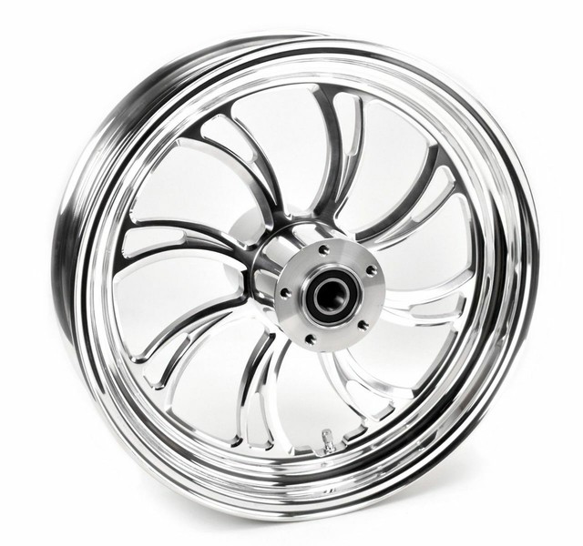 Ultima Vortex Polished 16" X 3.5" Rear Wheel for Harley Chopper Bobber ...