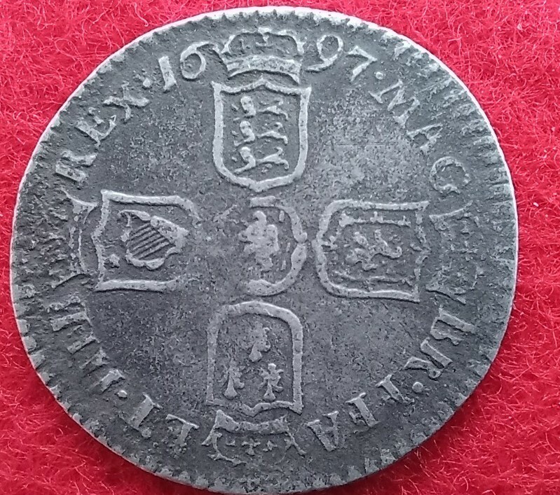William III Coin 1697 Sixpence 1st Bust - | Grelly UK