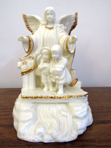 Geo Z Lefton Guardian Angel Music Box - Amazing Grace | eBay