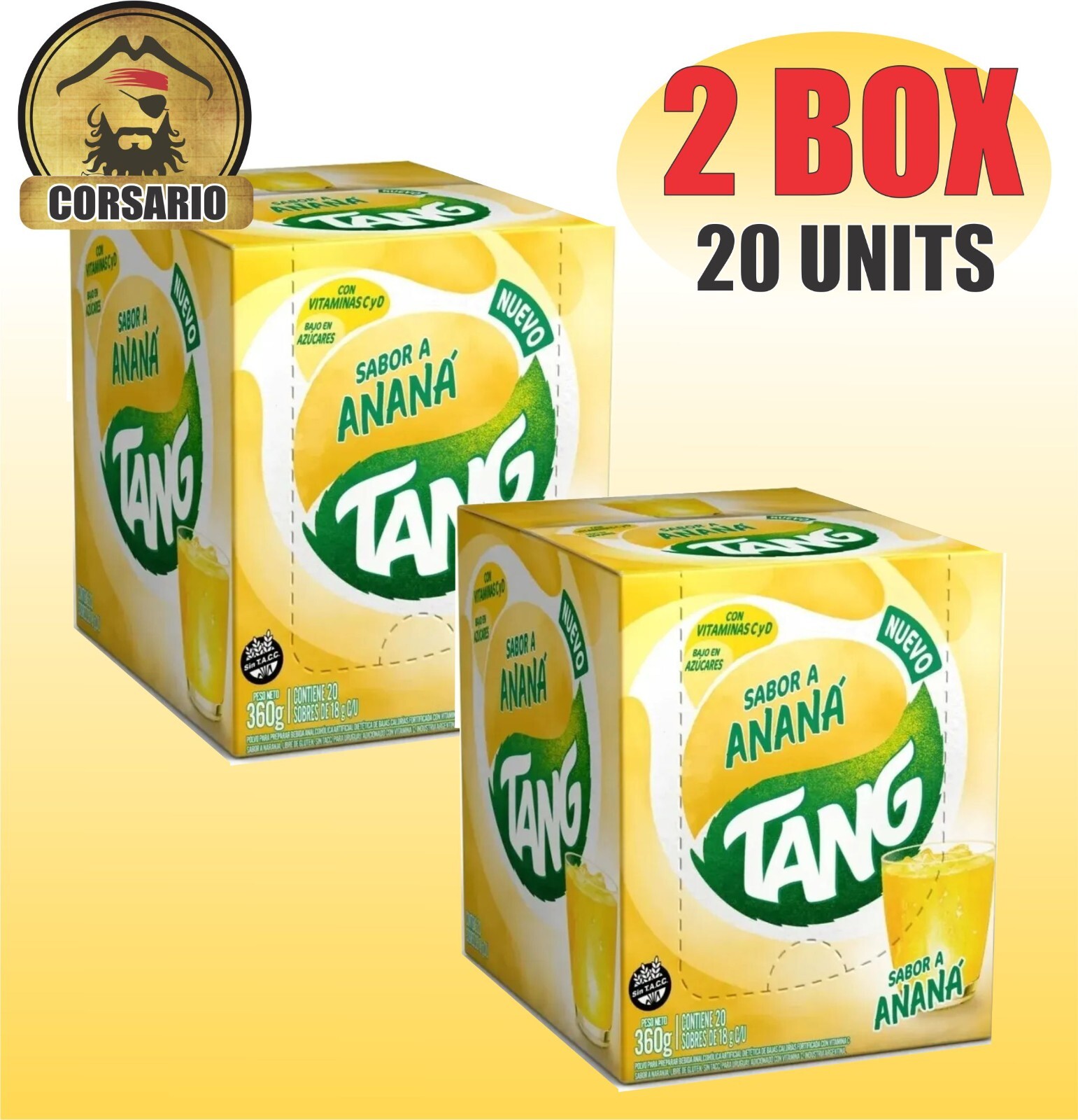 TANG Juice Powder PINEAPPLE Flavor 2 BOX-40 UNIST | eBay