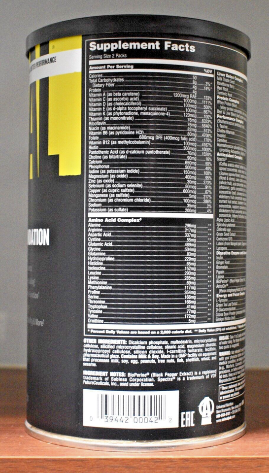 Universal Nutrition ANIMAL PAK 44 Packs Multi Mineral NEW IMPROVED ...