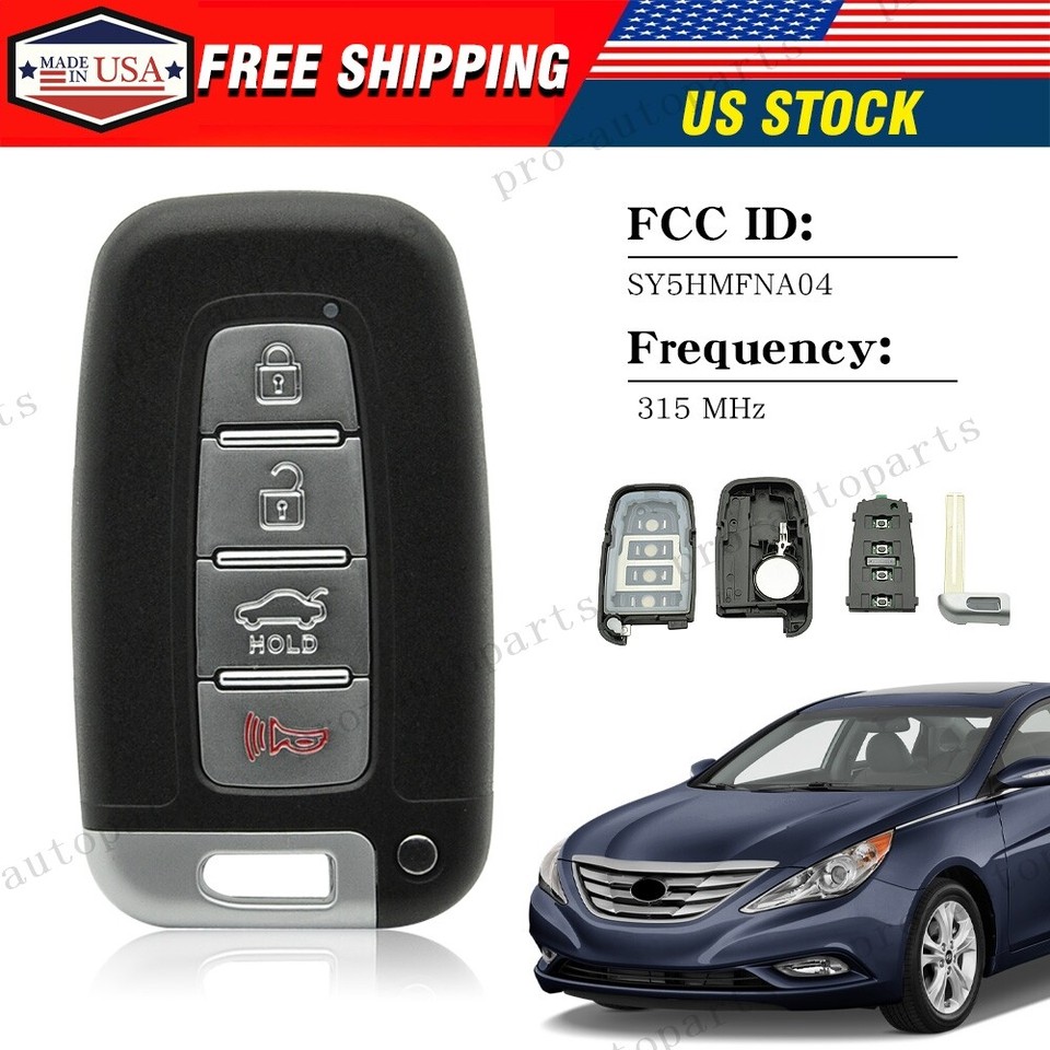 For 2011 2012 2013 2014 Hyundai Sonata Keyless Entry Smart Remote Car ...