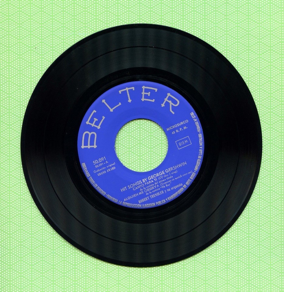 ROBERT TRENDLER / Hits George Gershwin / BELTER 50.091 Press Spain 1957 ...