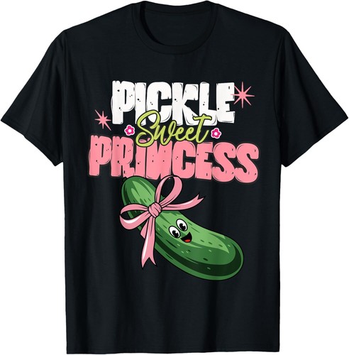 Pickle Princess Cute Funny Cucumber Fan For Women Kids T-Shirt Hoodie ...