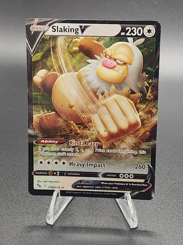 Pokemon TCG Slaking V 58/78 Ultra Rare Pokemon GO | eBay