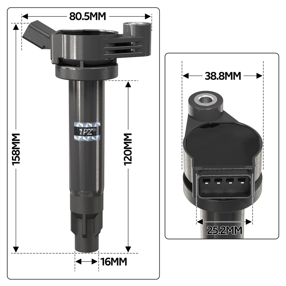 For GENUINE 9091902246 Ignition Coil & Spark Plug 2004-2010 Toyota ...