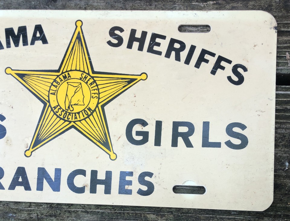 Alabama Sheriffs Boys & Girls Ranches Booster License Plate AL 6”x12 ...