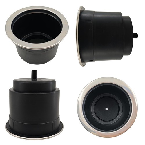 4PCS Cup Holder Inserts Drop-in Drink Holders with Drain Stainless ...