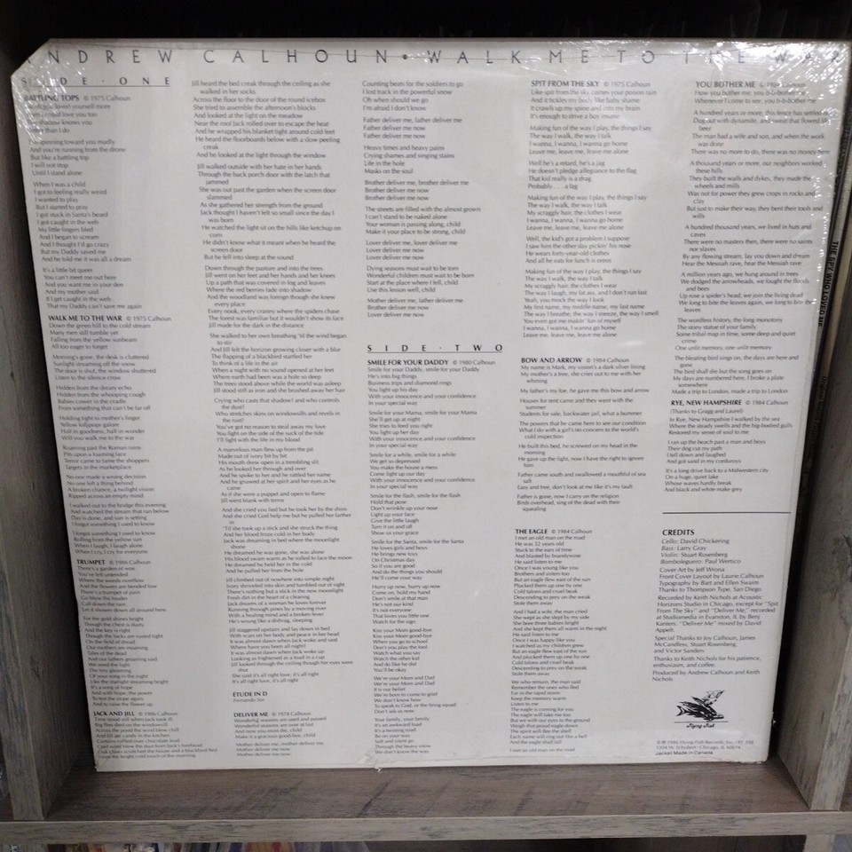 SEALED!! ANDREW CALHOUN~Walk Me to the War - Folk Country LP Vinyl ...