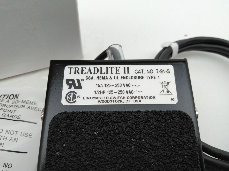 LineMaster T-91-S Treadlite II Foot Switch with Cable and Plug | eBay
