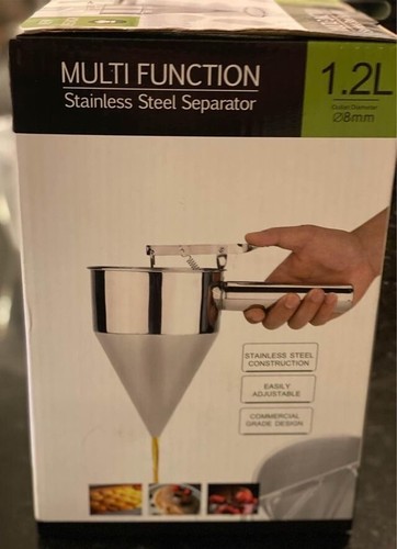 Stainless steel funnel separator, for baking or candle making | eBay